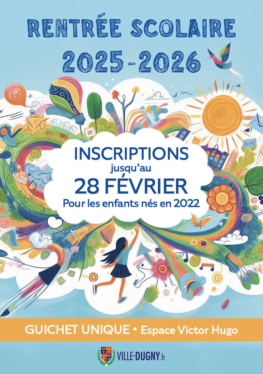 Inscriptions scolaires 2025-2026 | Dugny